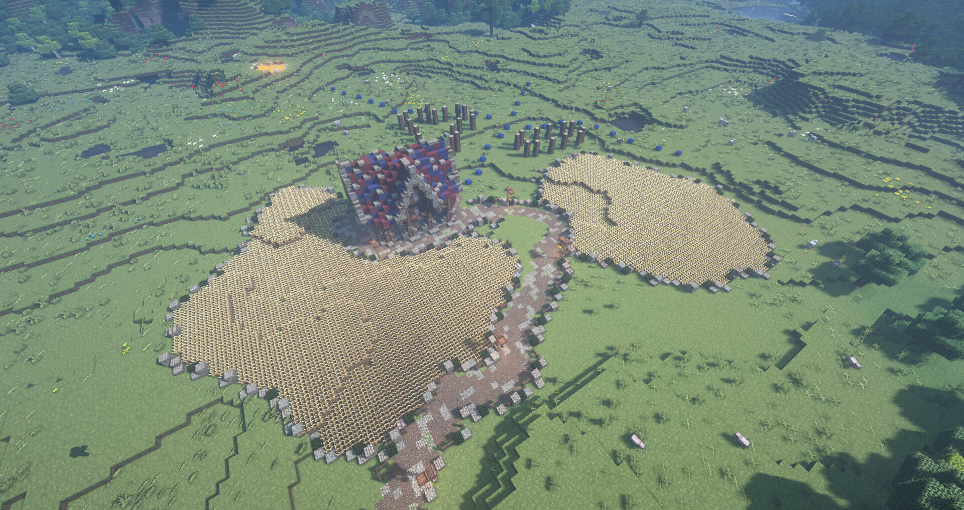 Fantasy medieval world Minecraft Map
