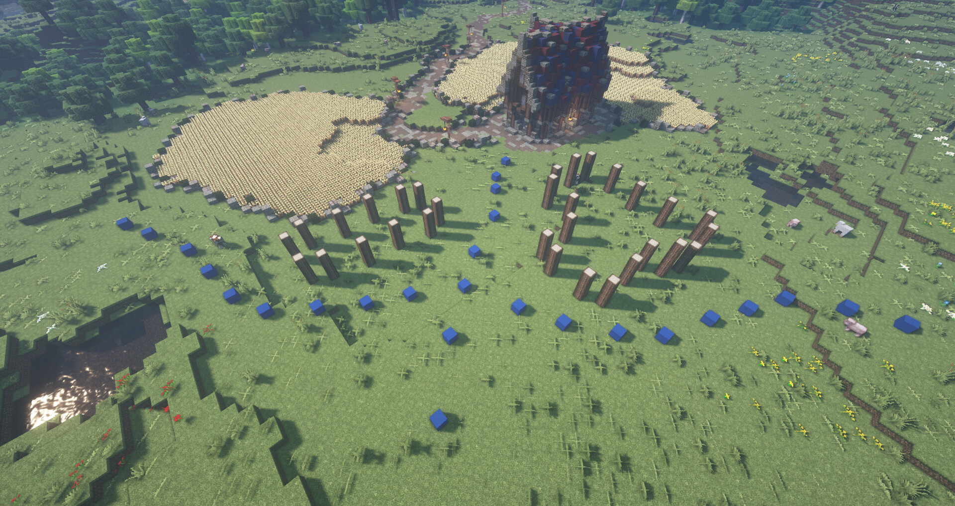 Fantasy medieval world Minecraft Map