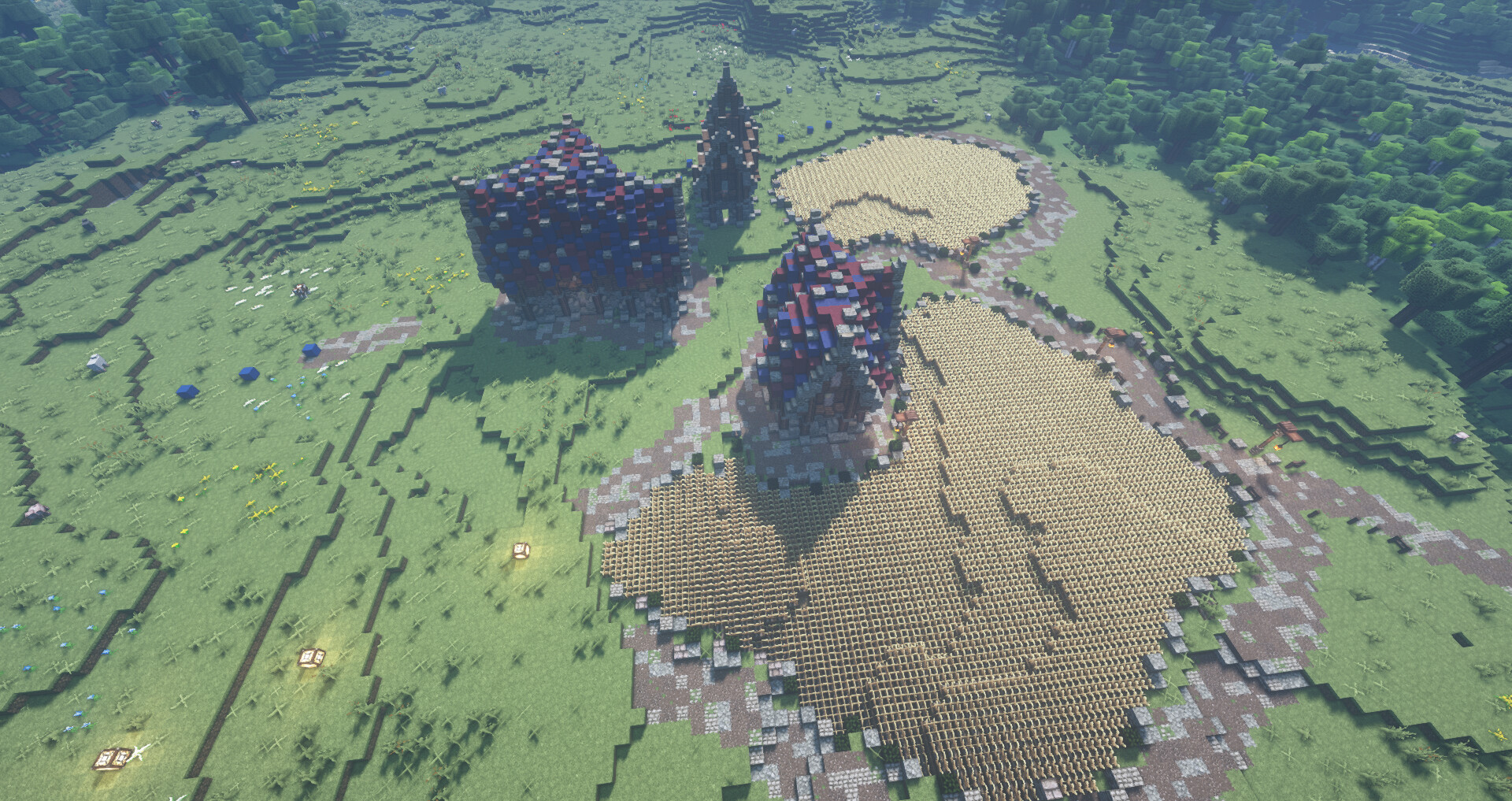 Fantasy medieval world Minecraft Map