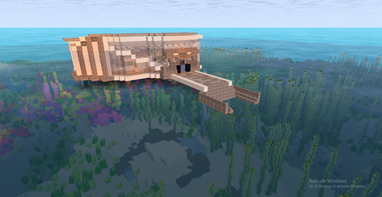 ocean modern house Minecraft Map