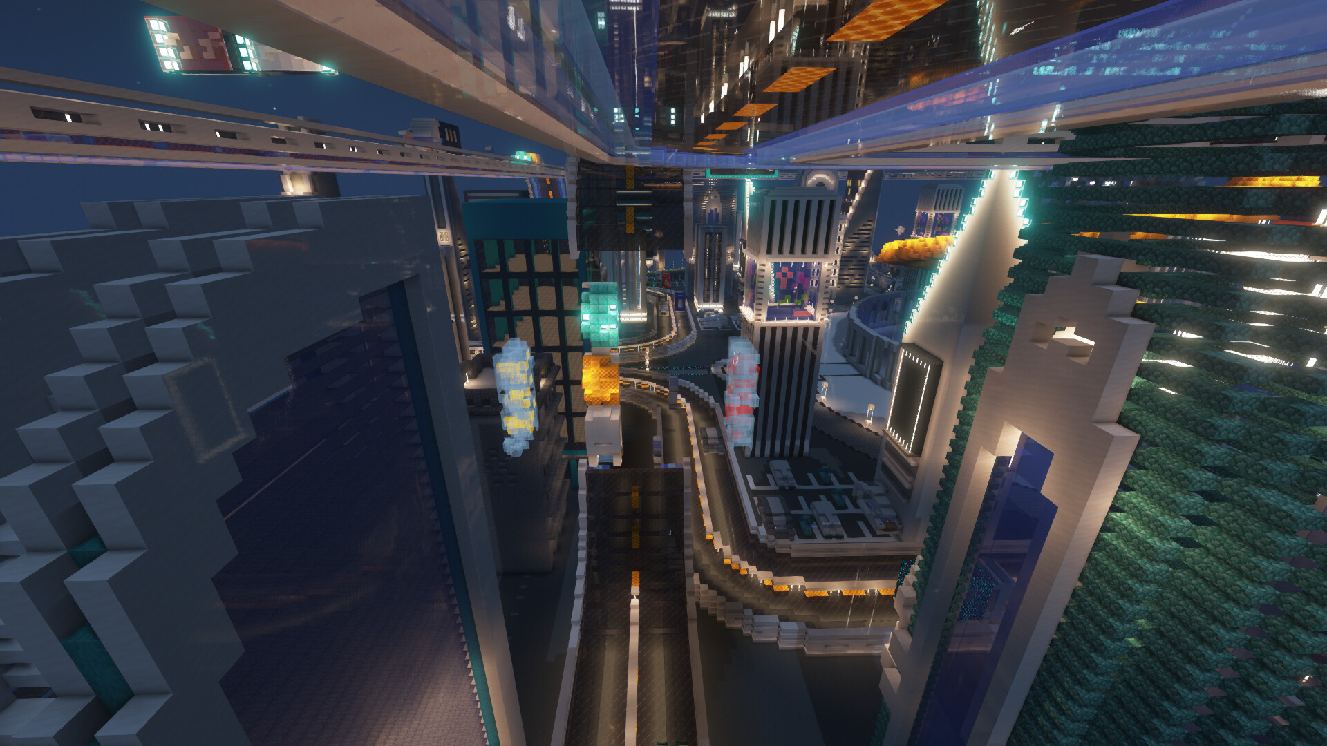 Futuristic City - Utopia above the clouds Minecraft Map