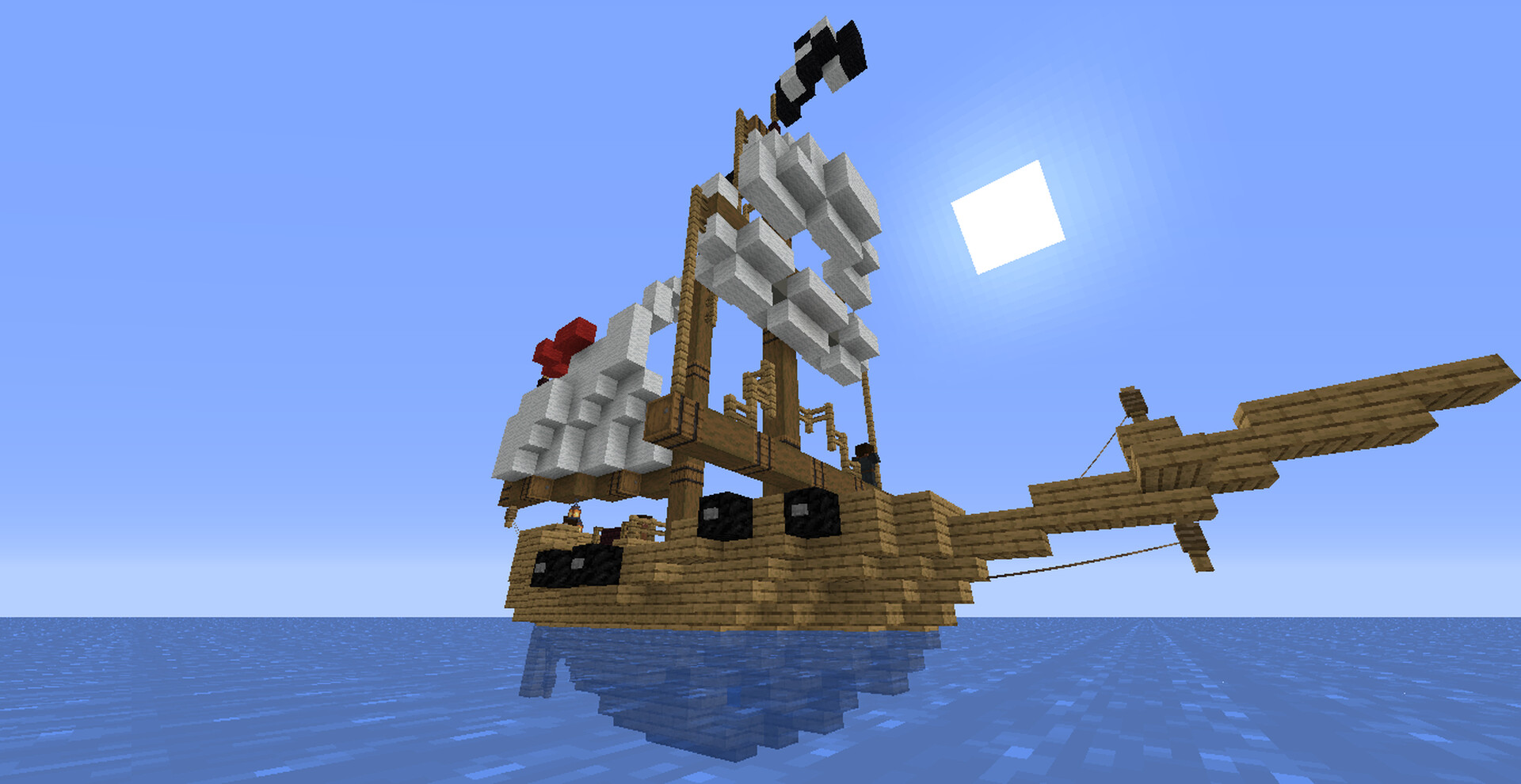 barco pirata meio grande Minecraft Map