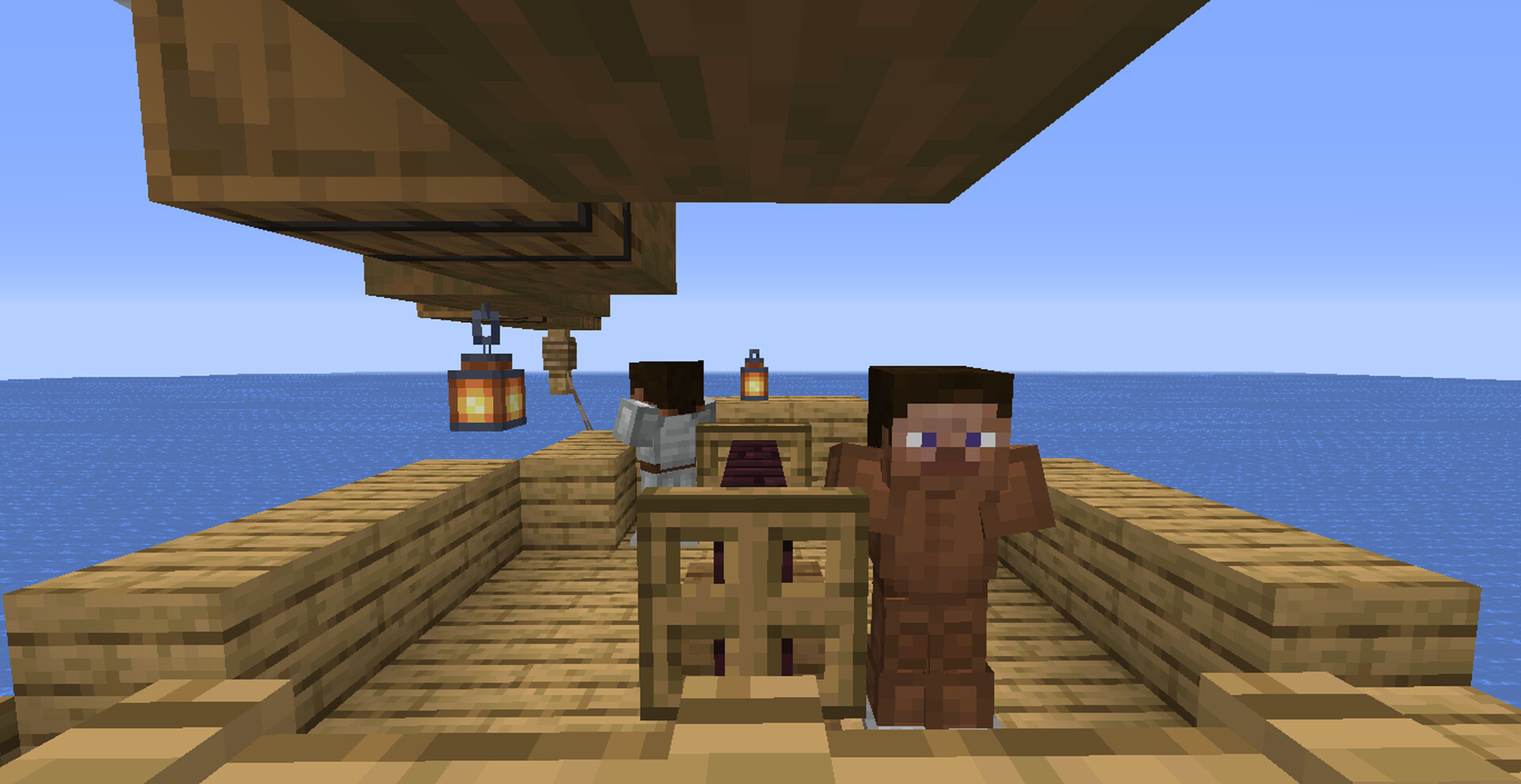 barco pirata meio grande Minecraft Map