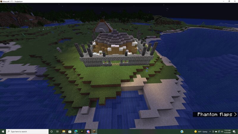 Small town and House that You can Decorate Minecraft Map