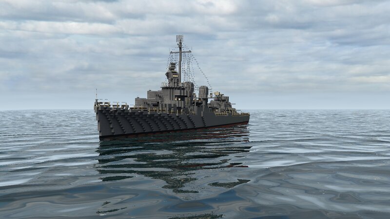 2:1 Scale USS Fletcher Minecraft Map