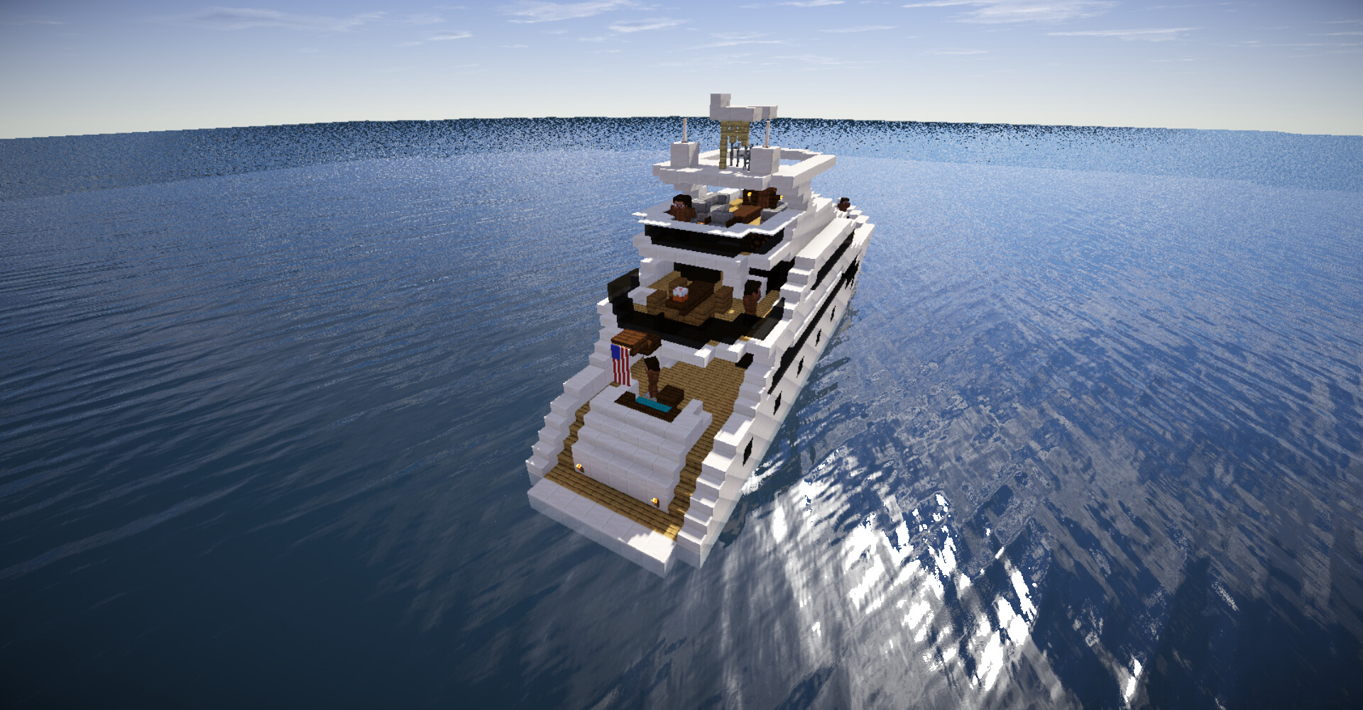 Modern Luxury Yacht #2 (map download) 🌊🚢 Minecraft Map