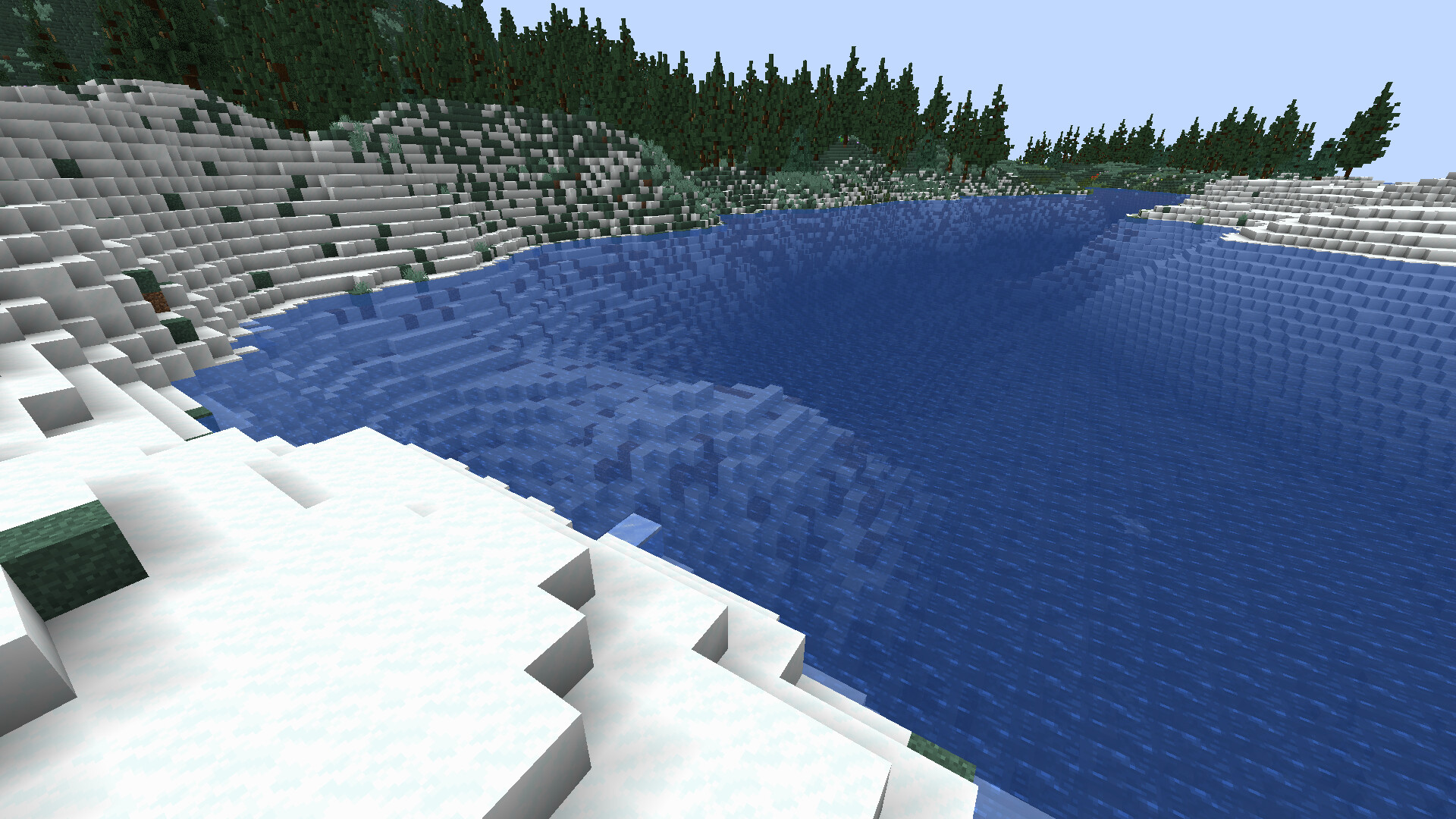 Spruce Forest with a Mountain Minecraft Map