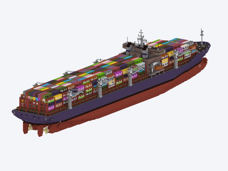 Fictional Container Ship - Helena Class Minecraft Map
