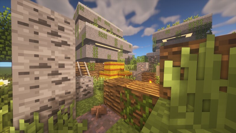 Very old abandoned Factory with mossy Buildings Minecraft Map