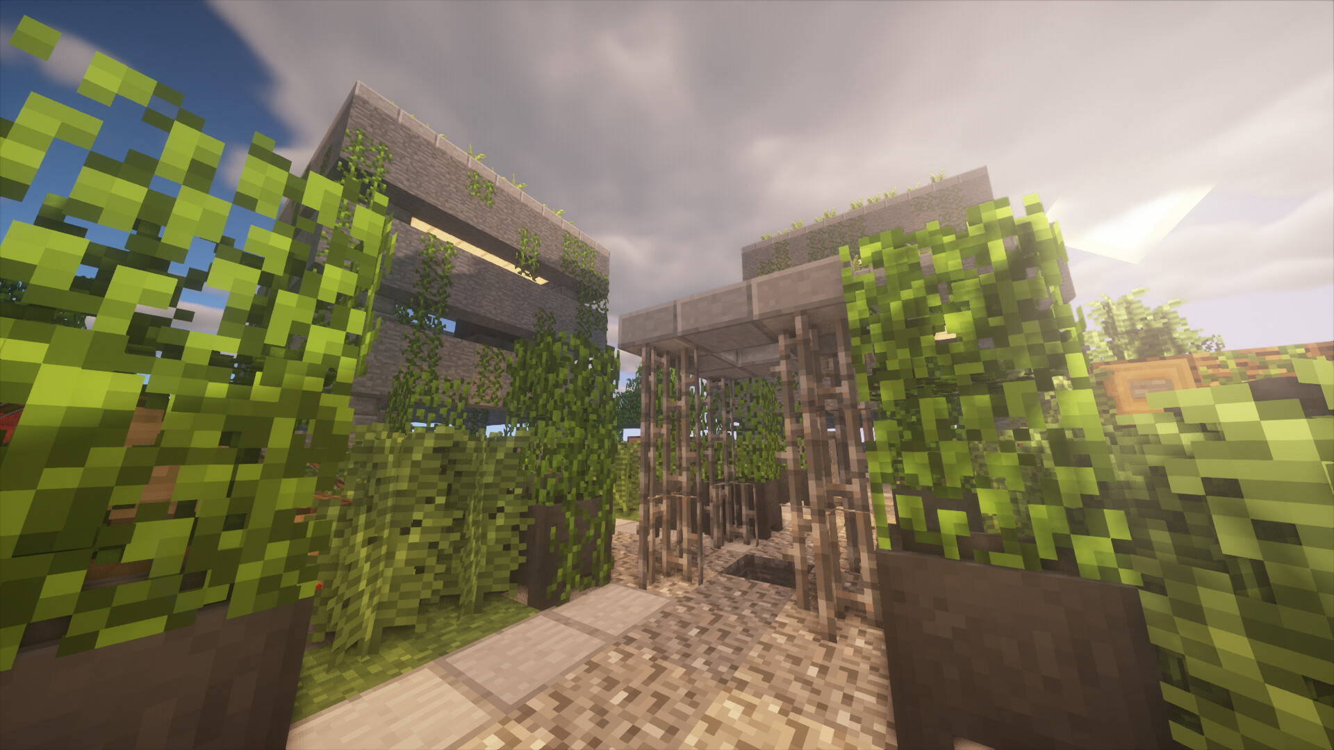 Very old abandoned Factory with mossy Buildings Minecraft Map