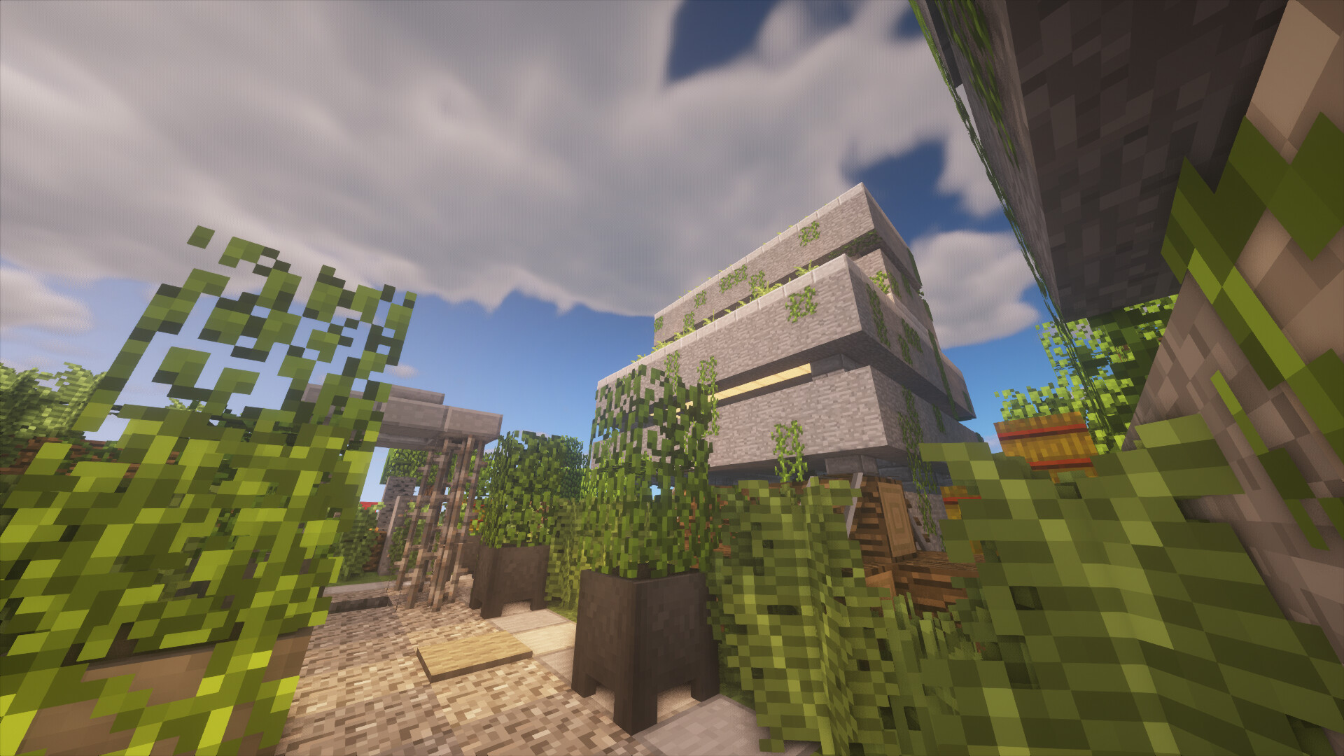 Very old abandoned Factory with mossy Buildings Minecraft Map