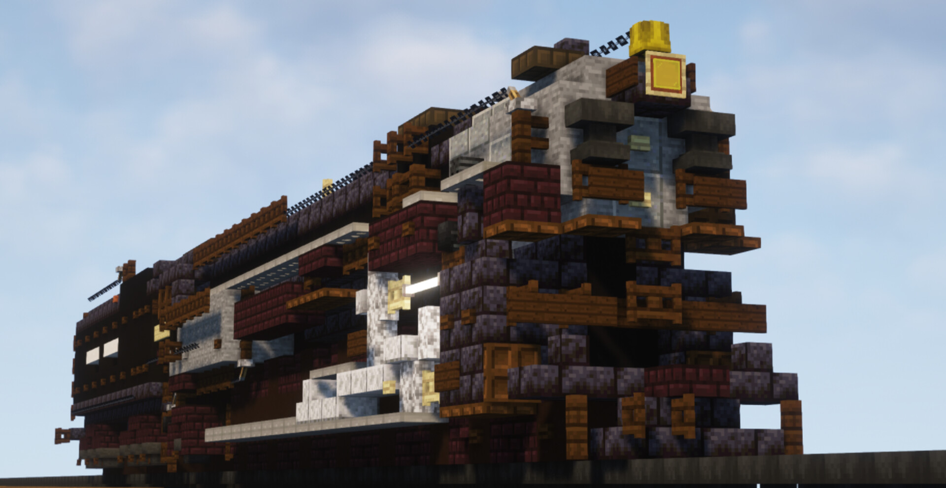 1.5:1 Scale Union Pacific 9000 Series Steam Locomotive Minecraft Map