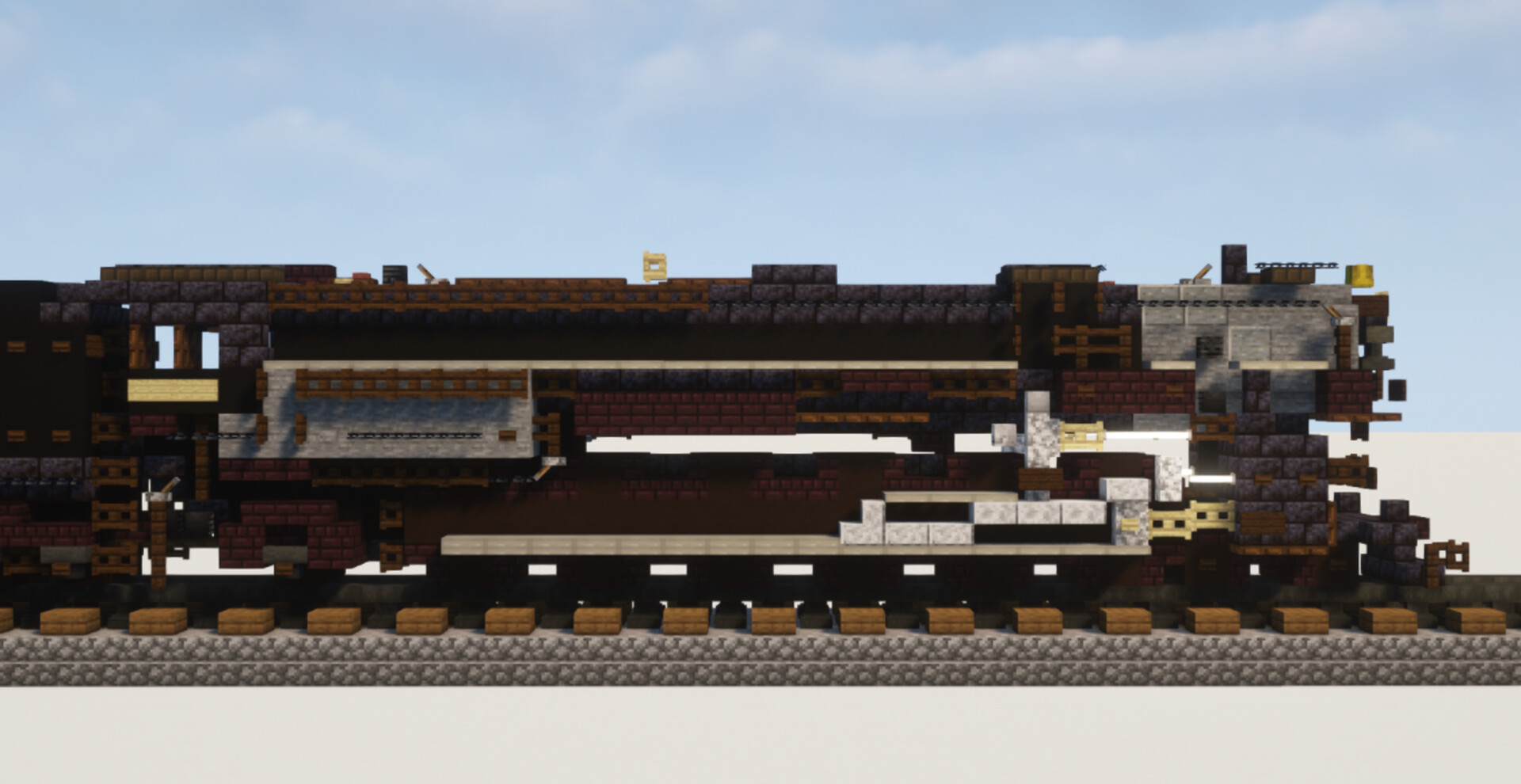 1.5:1 Scale Union Pacific 9000 Series Steam Locomotive Minecraft Map