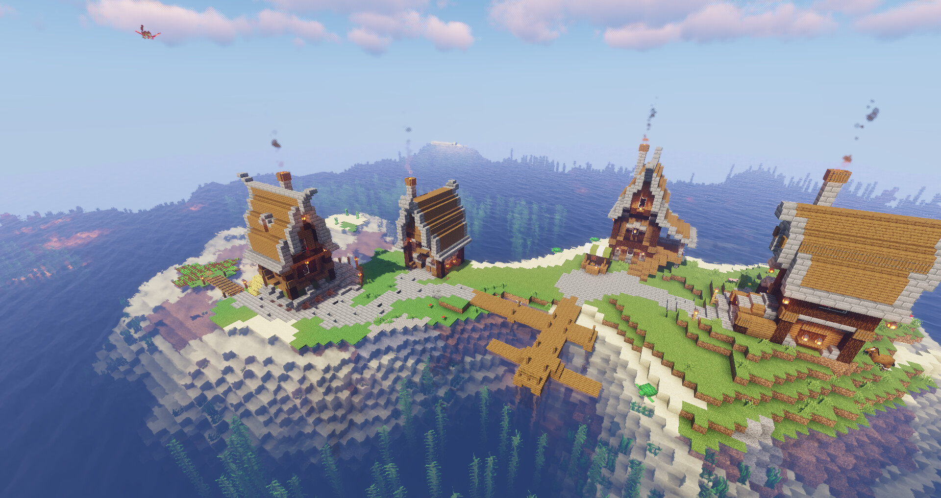 Small Island village Minecraft Map