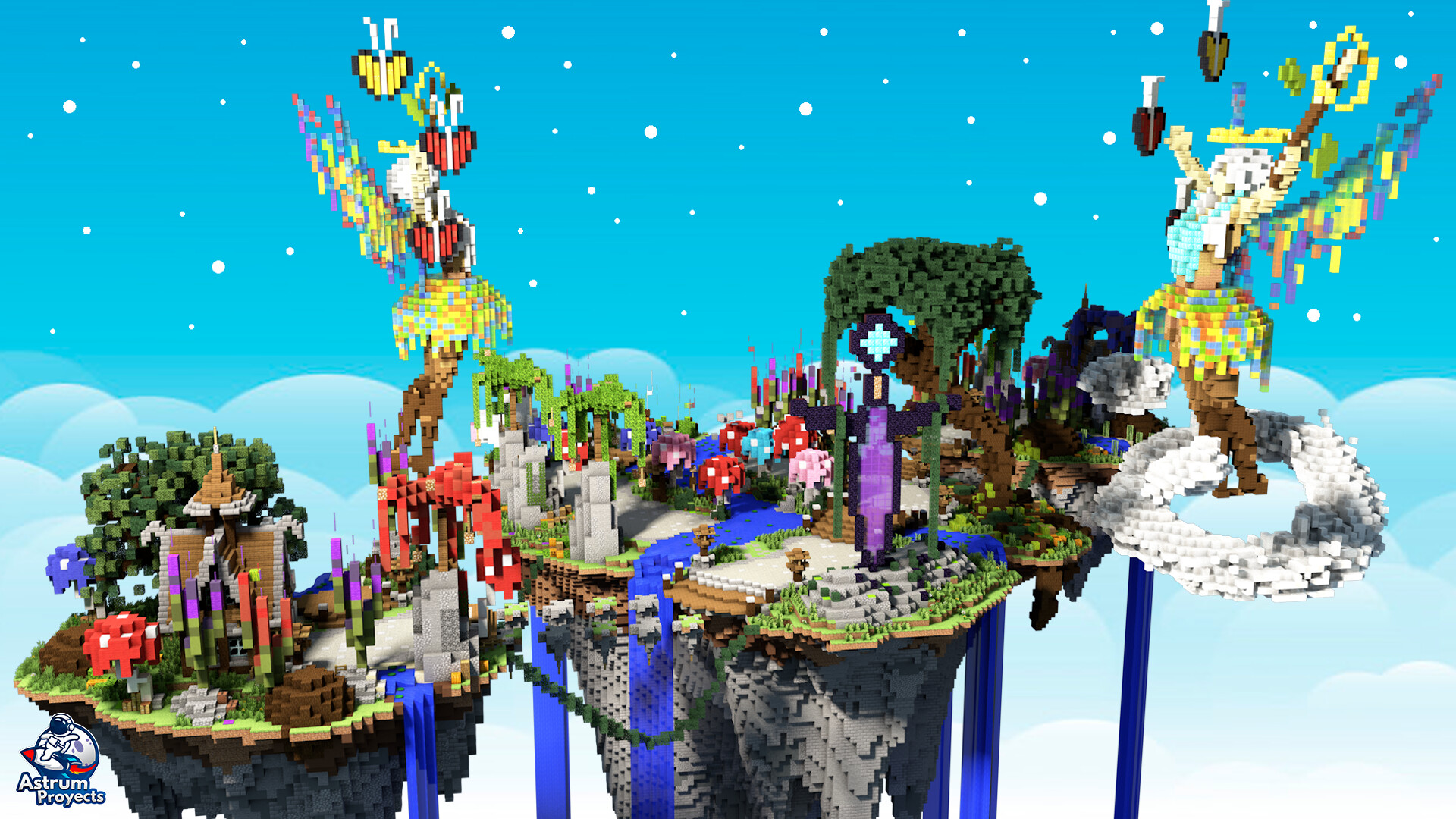 Server hub - Fantasy Themed Minecraft Map