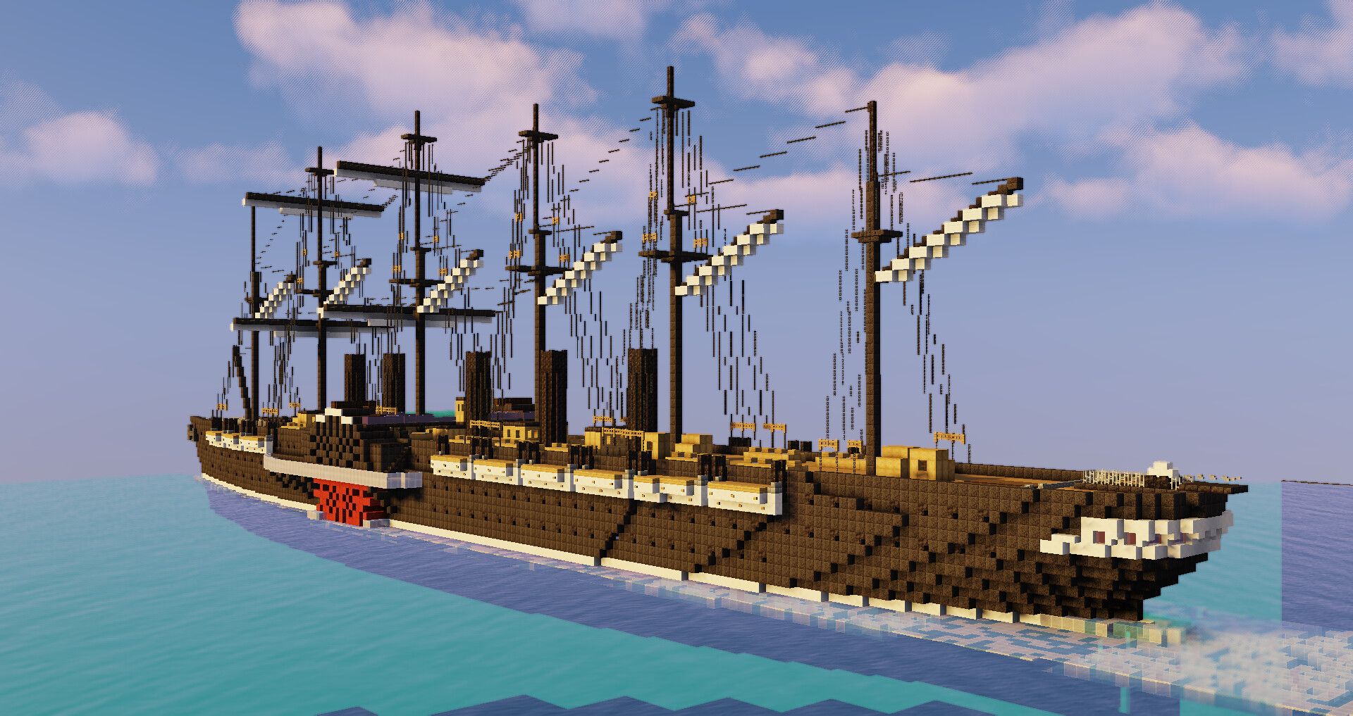 SS Great Eastern - Ocean Liner + Timelapse Minecraft Map