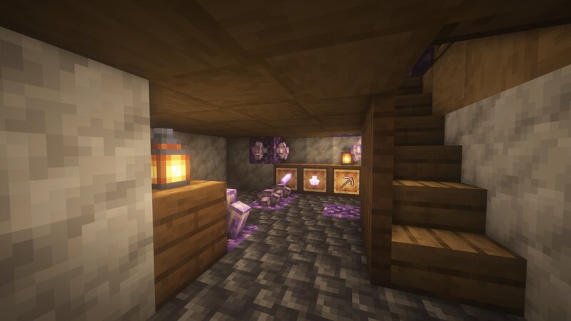 Amethyst Geode House - Creative Build Series Minecraft Map