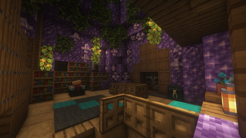 Amethyst Geode House - Creative Build Series Minecraft Map