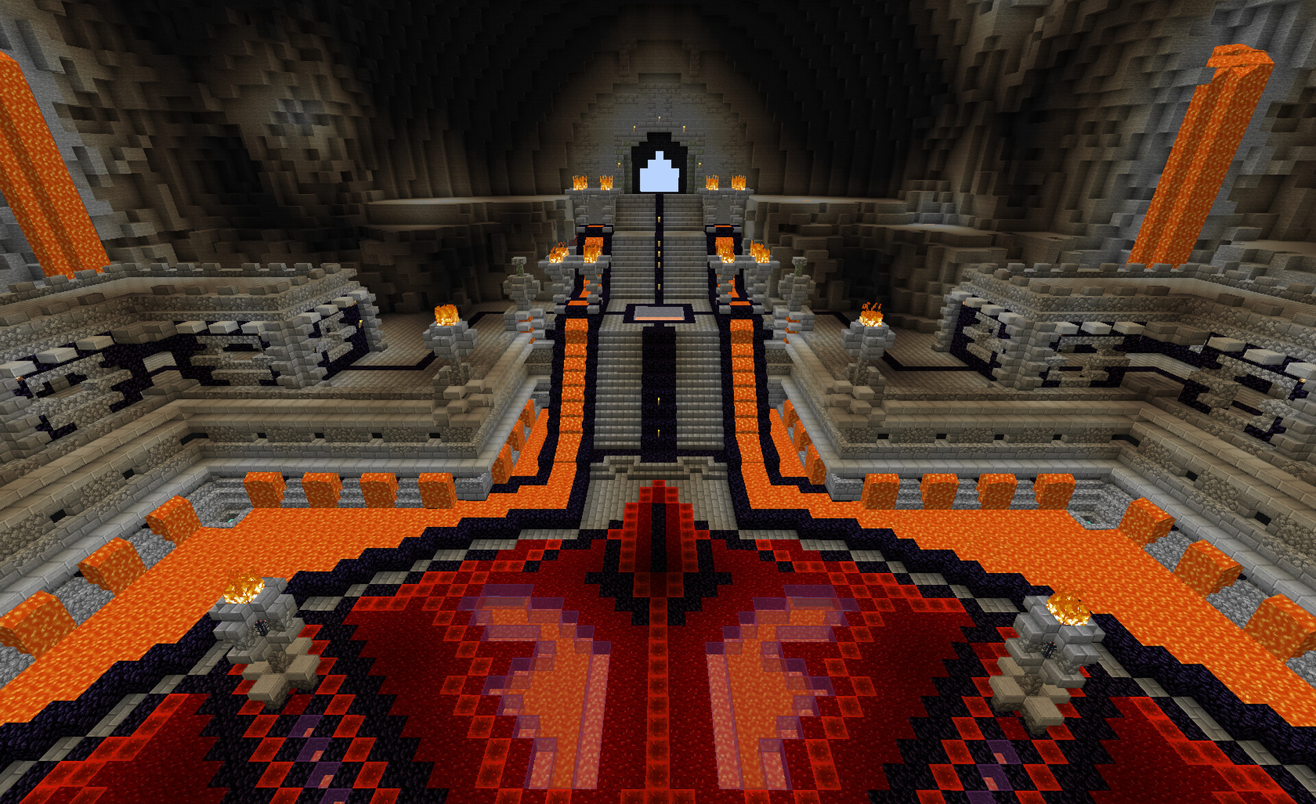 Lava Inferno Mob Arena Minecraft Map