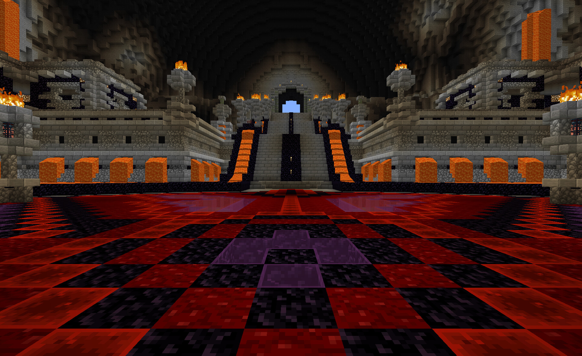 Lava Inferno Mob Arena Minecraft Map