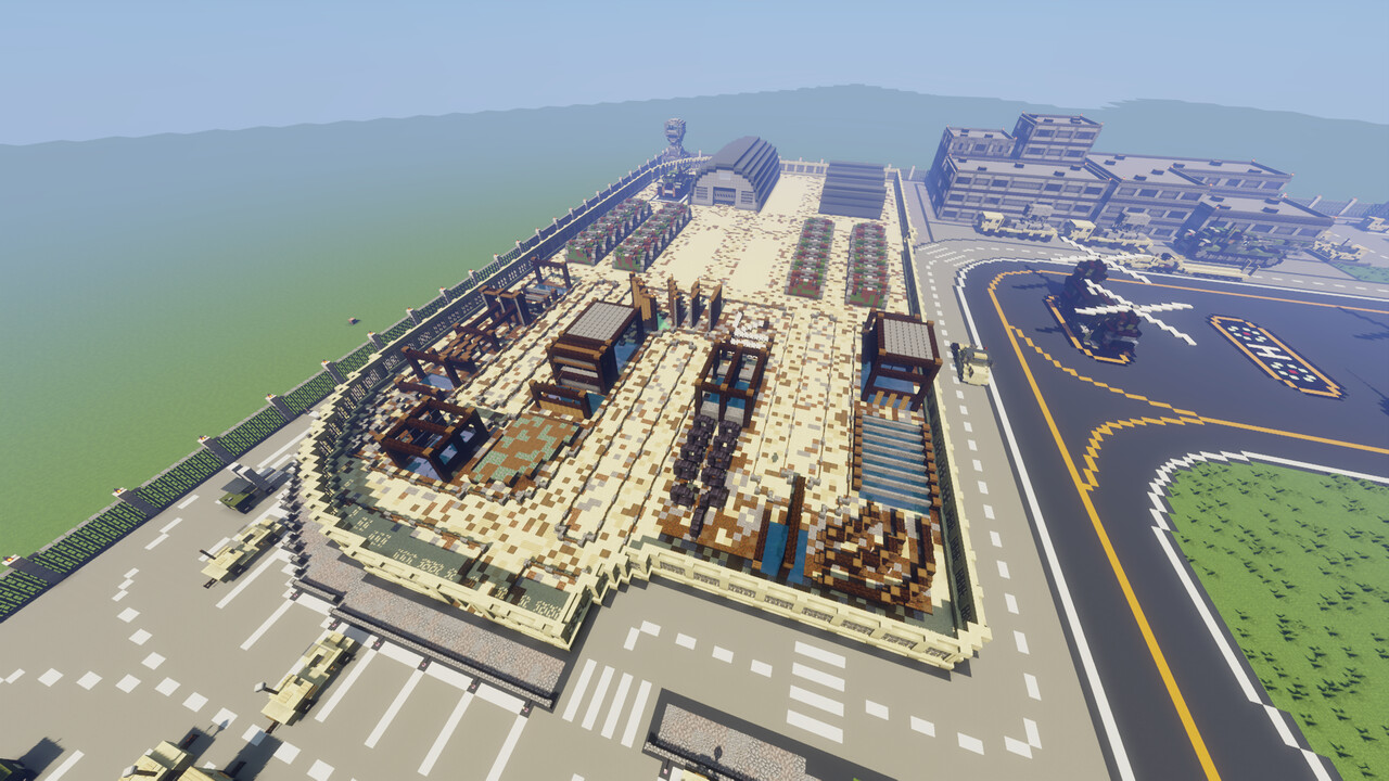 Army/Military/Air Base Java+Bedrock Minecraft Map