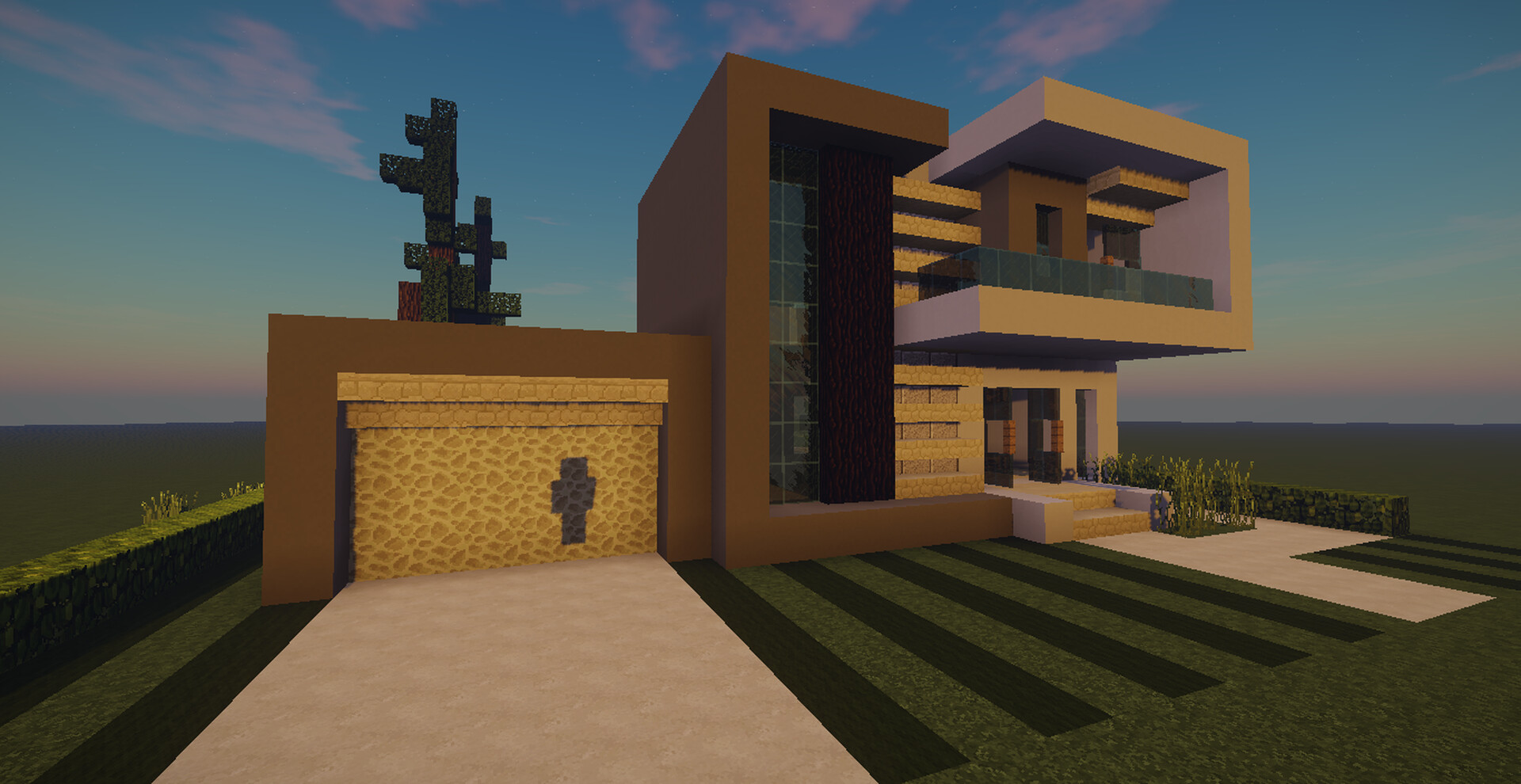 Modern House Map + Schematics Minecraft Map