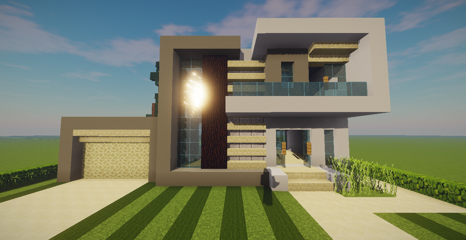 Modern House Map + Schematics Minecraft Map
