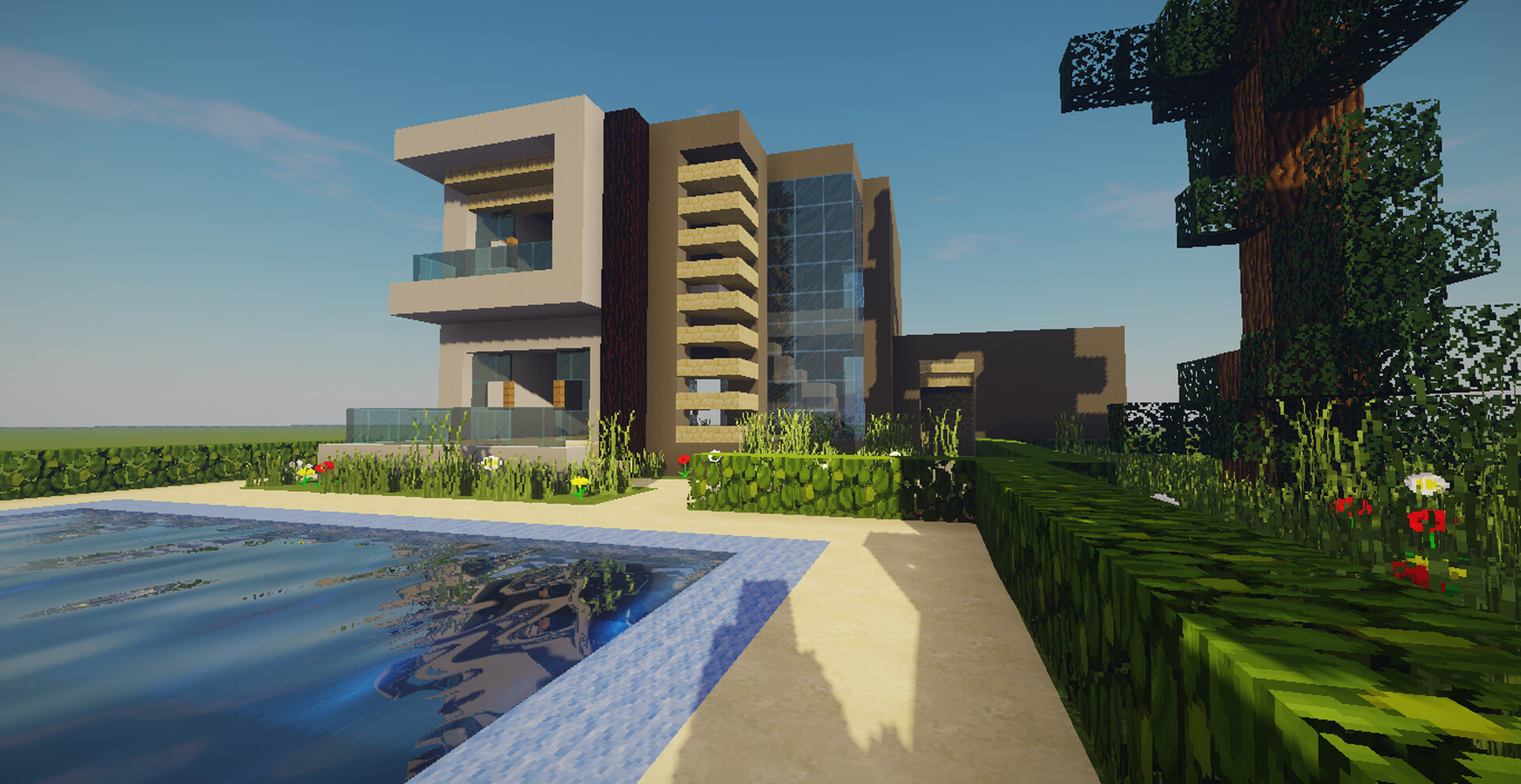 Modern House Map + Schematics Minecraft Map