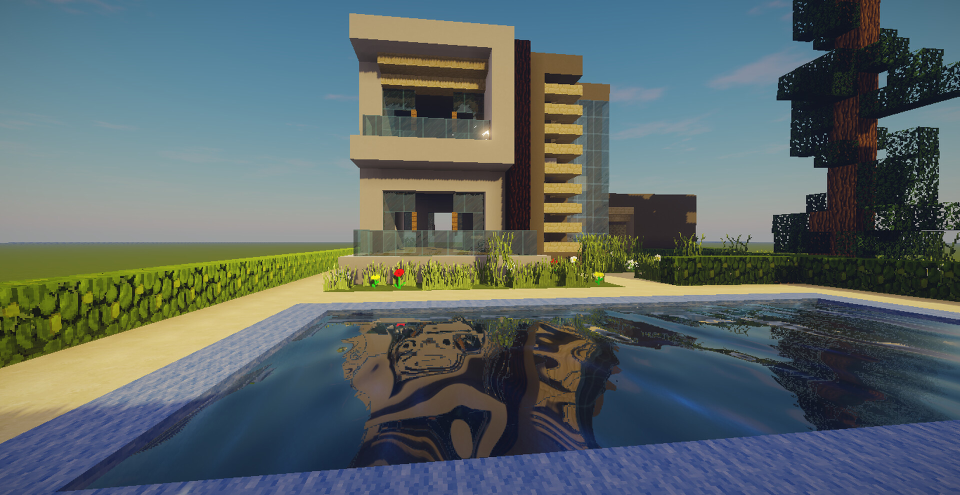 Modern House Map + Schematics Minecraft Map