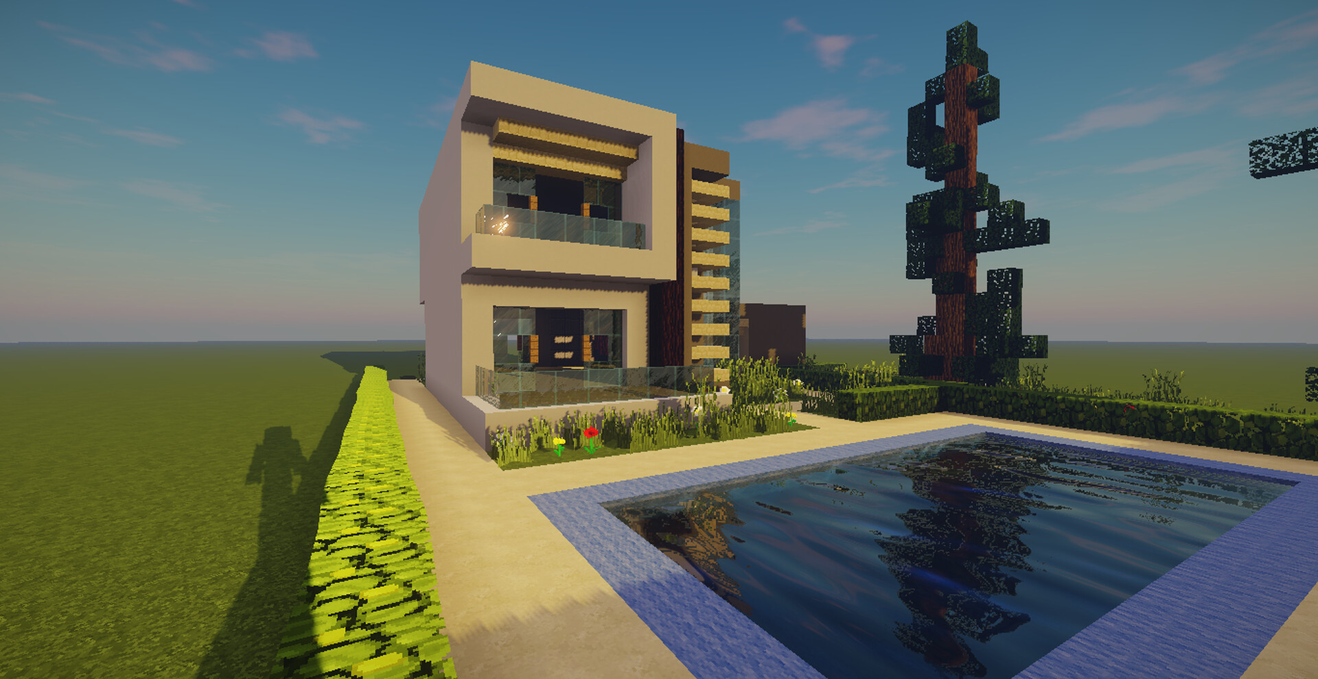 Modern House Map + Schematics Minecraft Map