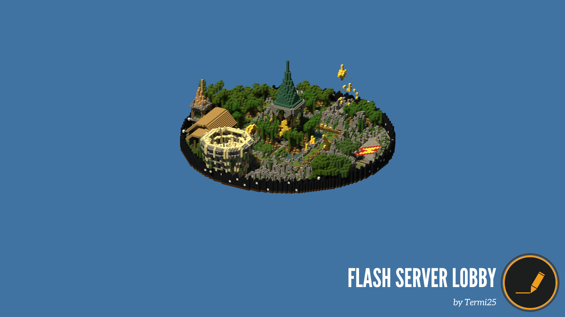 Custom lobby build for theflash.me server Minecraft Map