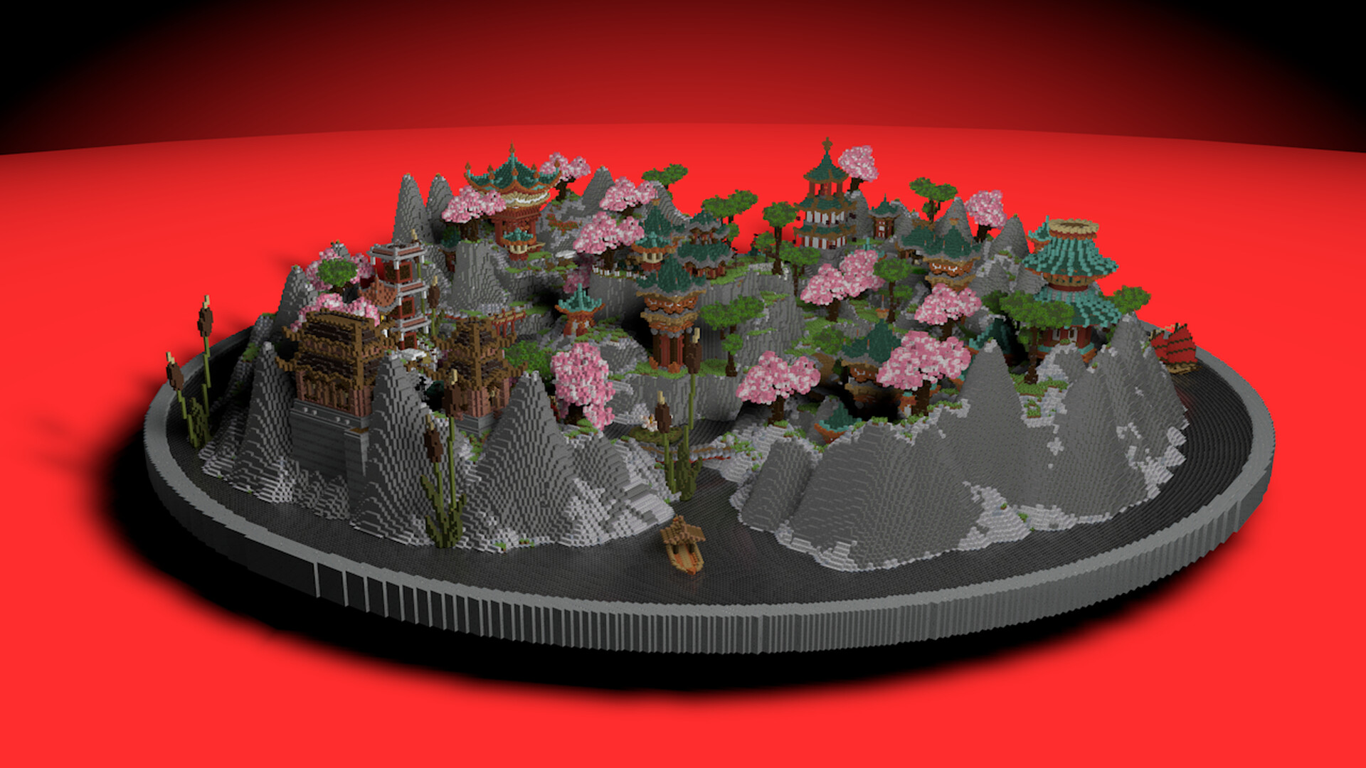 Oriental Hub | Lobby 1.8.x - 1.16.x | 200x200 Minecraft Map