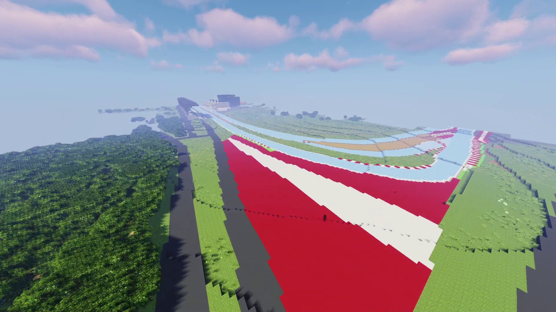 F1 Red Bull Ring, Austria, 1:1 scale Ice boat racing track Minecraft Map