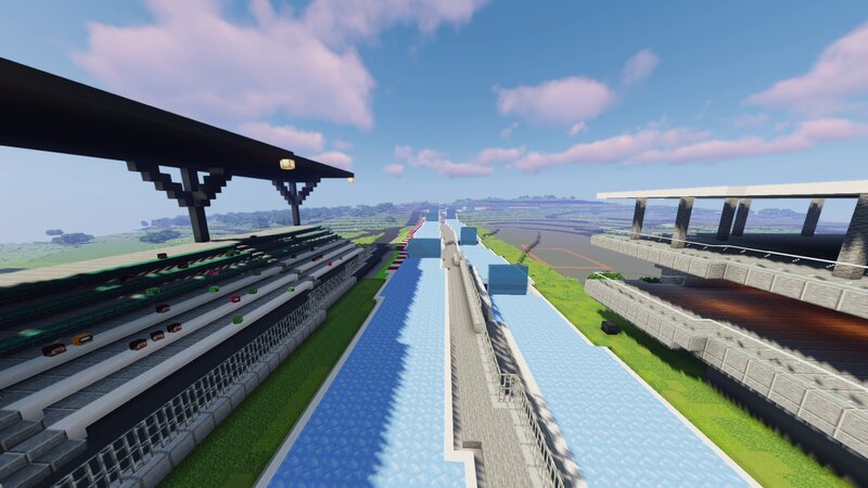 F1 Red Bull Ring, Austria, 1:1 scale Ice boat racing track Minecraft Map