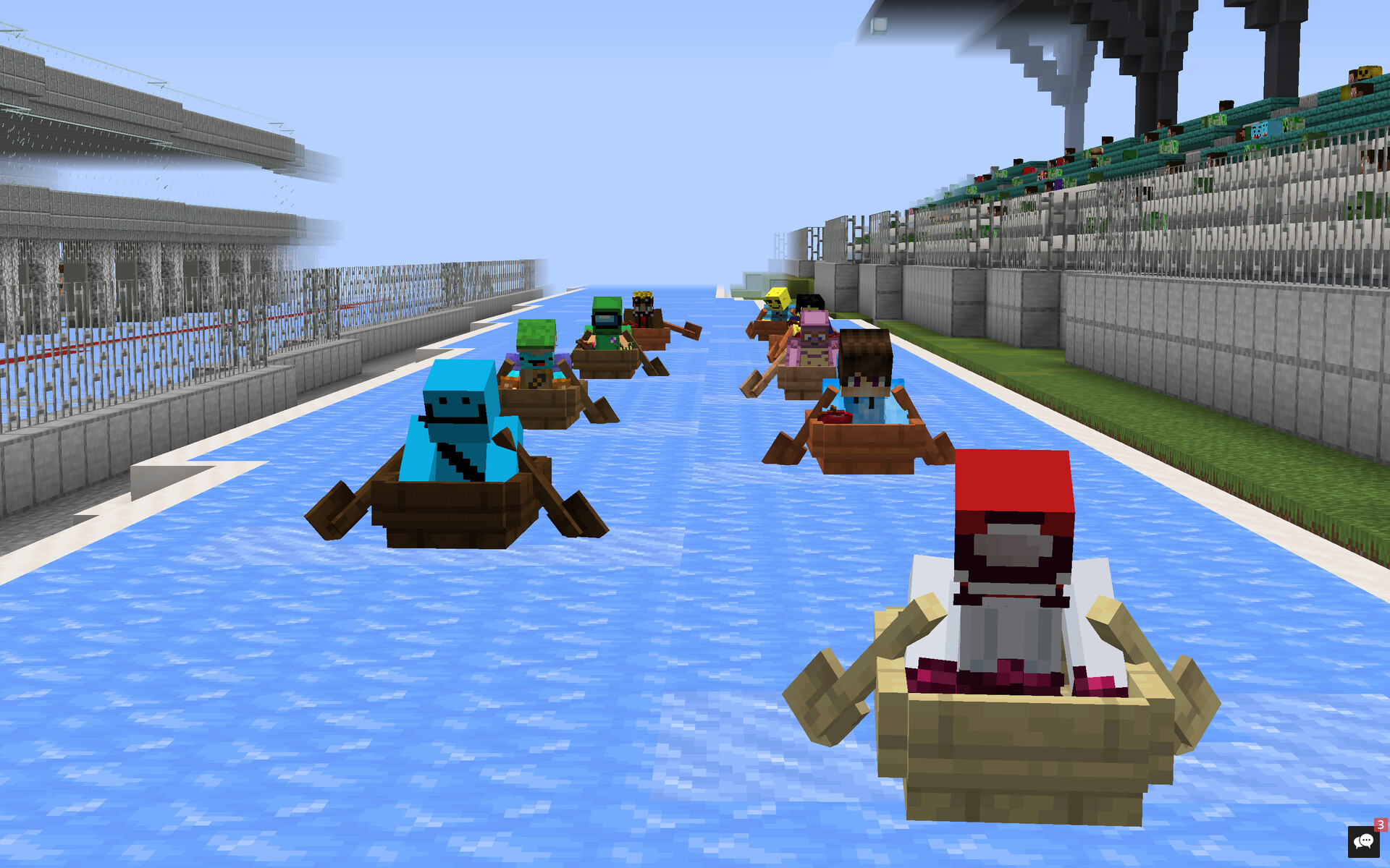 F1 Red Bull Ring, Austria, 1:1 scale Ice boat racing track Minecraft Map