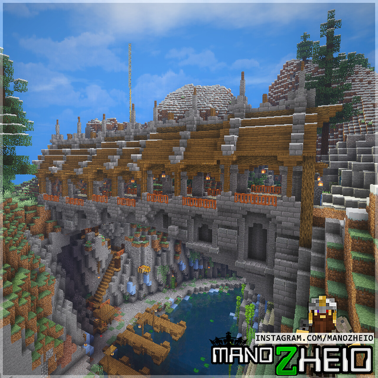 Bridge survival Minecraft Map