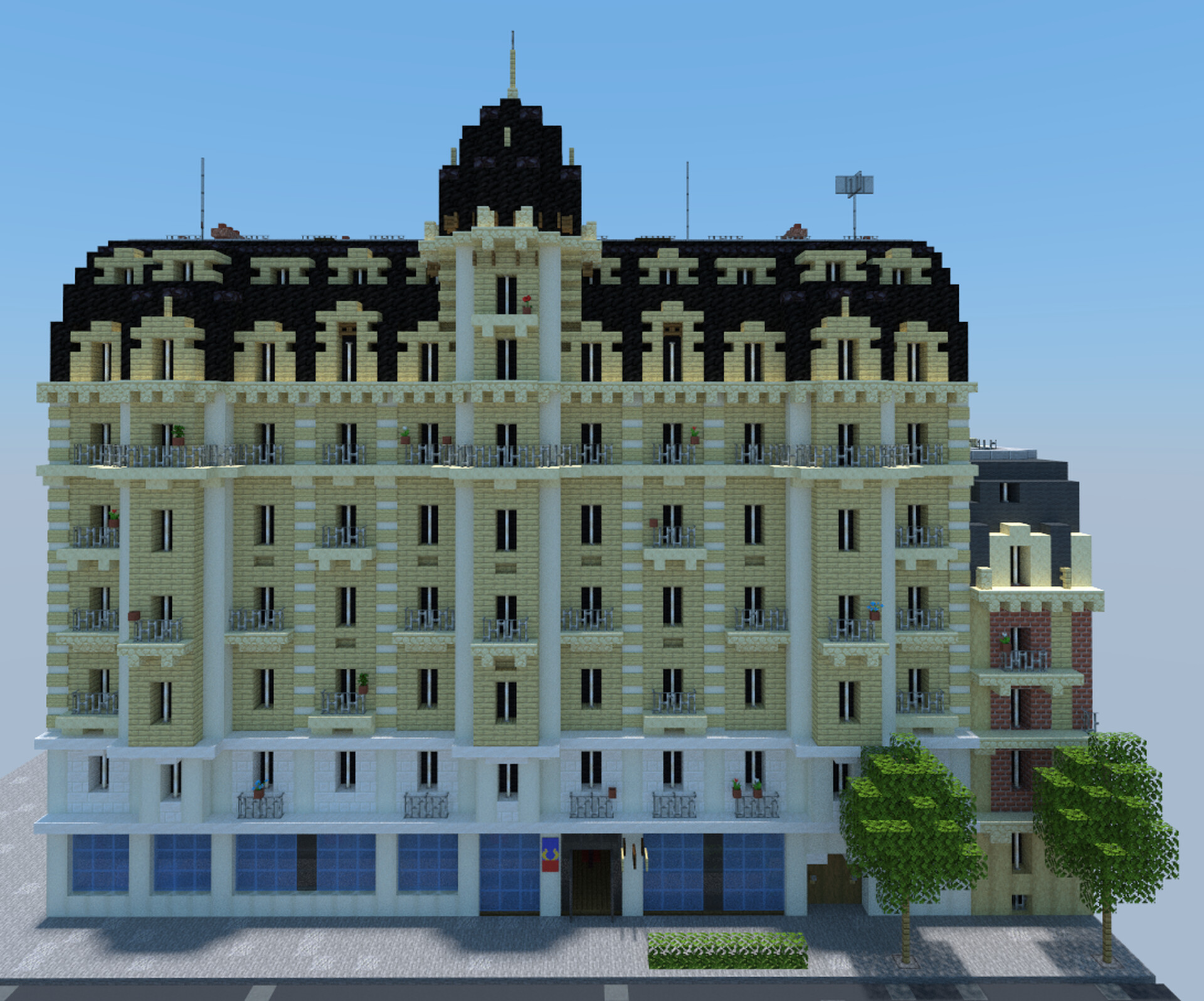 Haussmannian building Minecraft Map