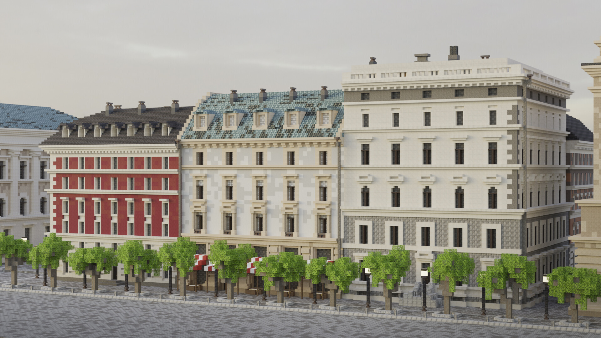 European Townhouses Minecraft Map