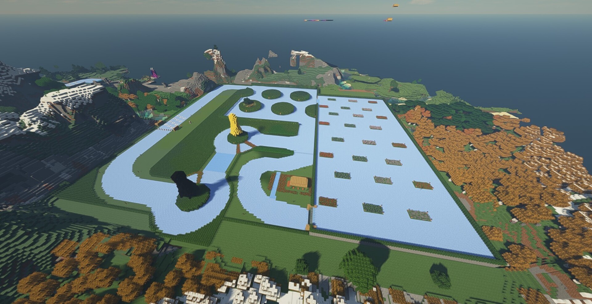 Ice Boat World A Collection Of 100 Racing Tracks 1 16 5 1 19 2 Minecraft Map