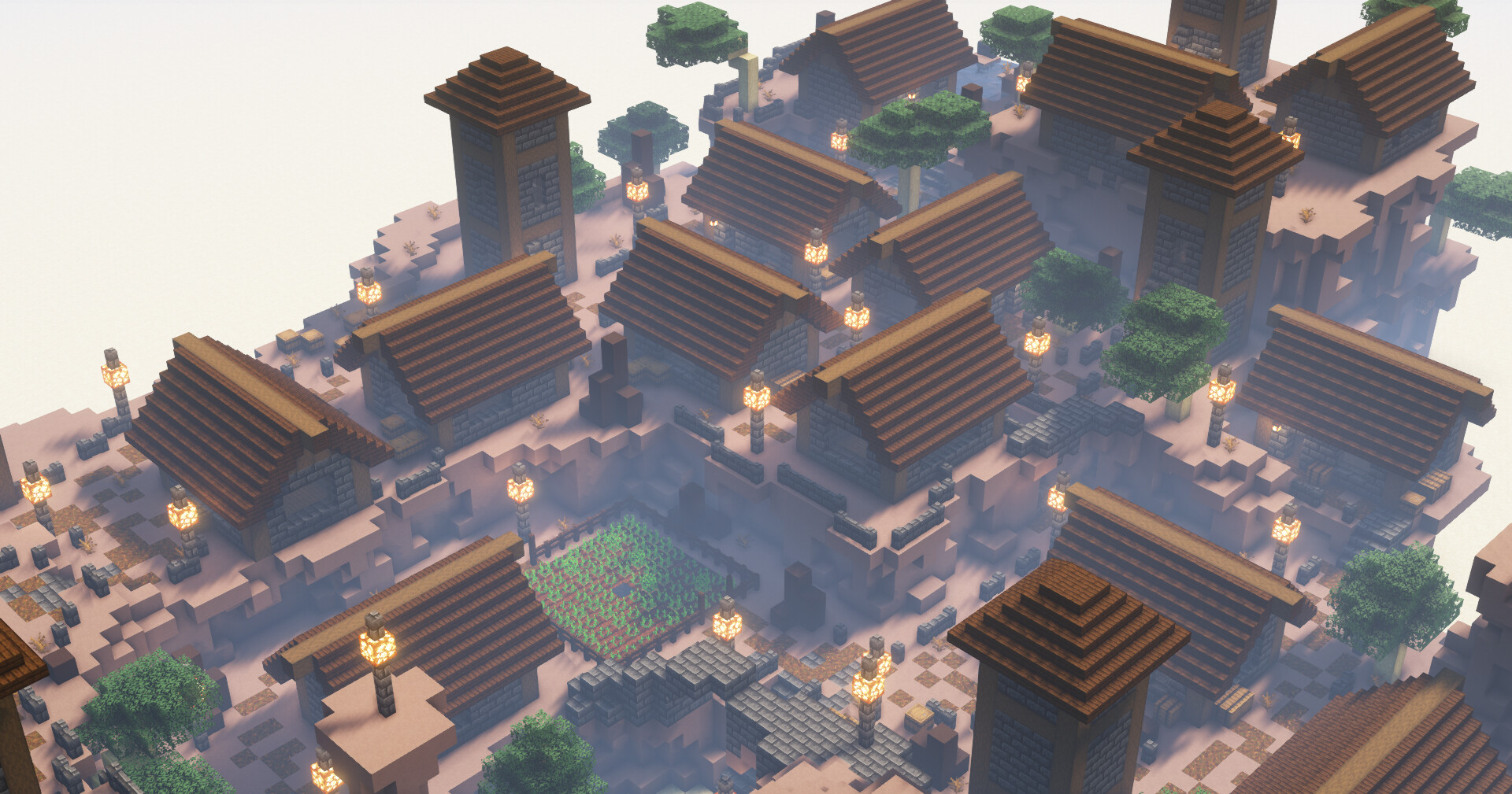 "Medieval" town Minecraft Map