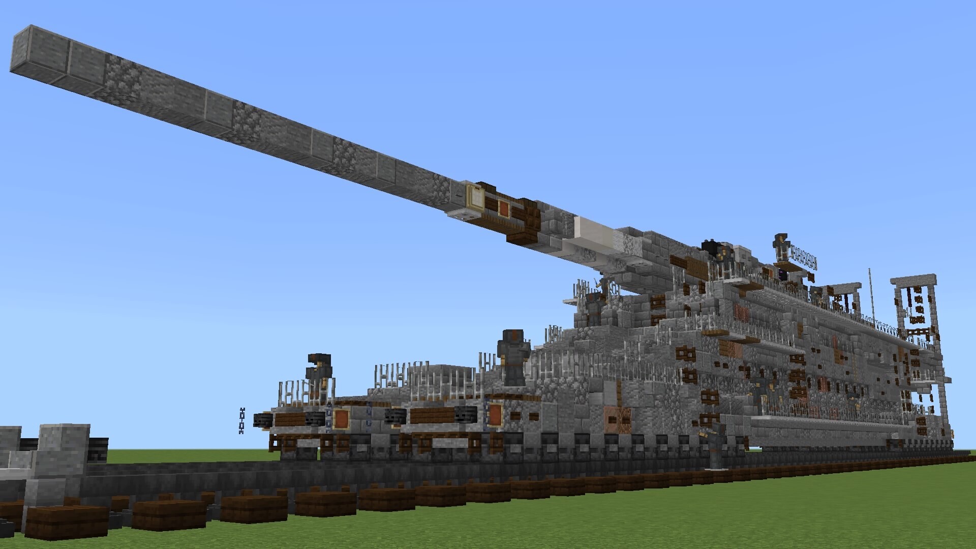 Schwerer Gustav Railway Gun redo (1.5:1) Minecraft Map