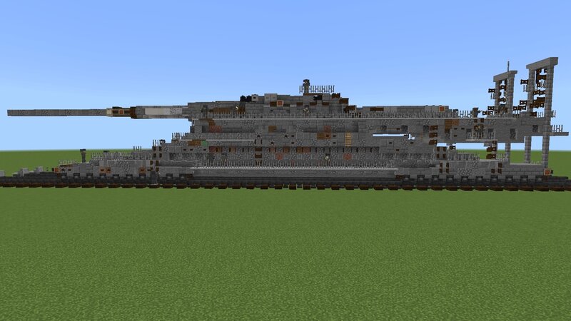 Schwerer Gustav Railway Gun redo (1.5:1) Minecraft Map