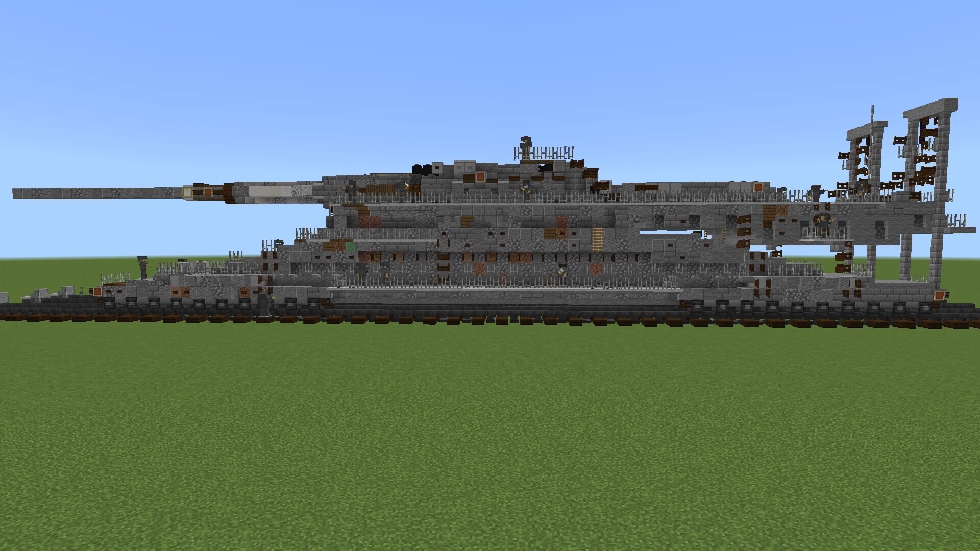Schwerer Gustav Railway Gun redo (1.5:1) Minecraft Map