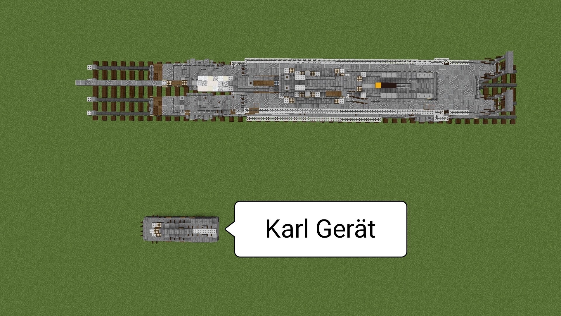 Schwerer Gustav Railway Gun redo (1.5:1) Minecraft Map