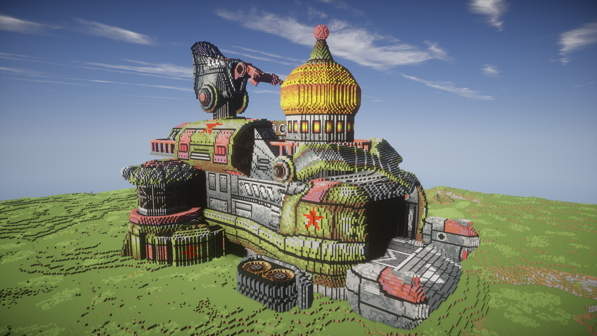 Soviet construction yard | C&C Red Alert 3 Minecraft Map