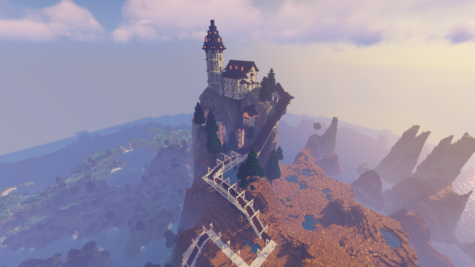 OPAL's Mountaintop Castle Minecraft Map