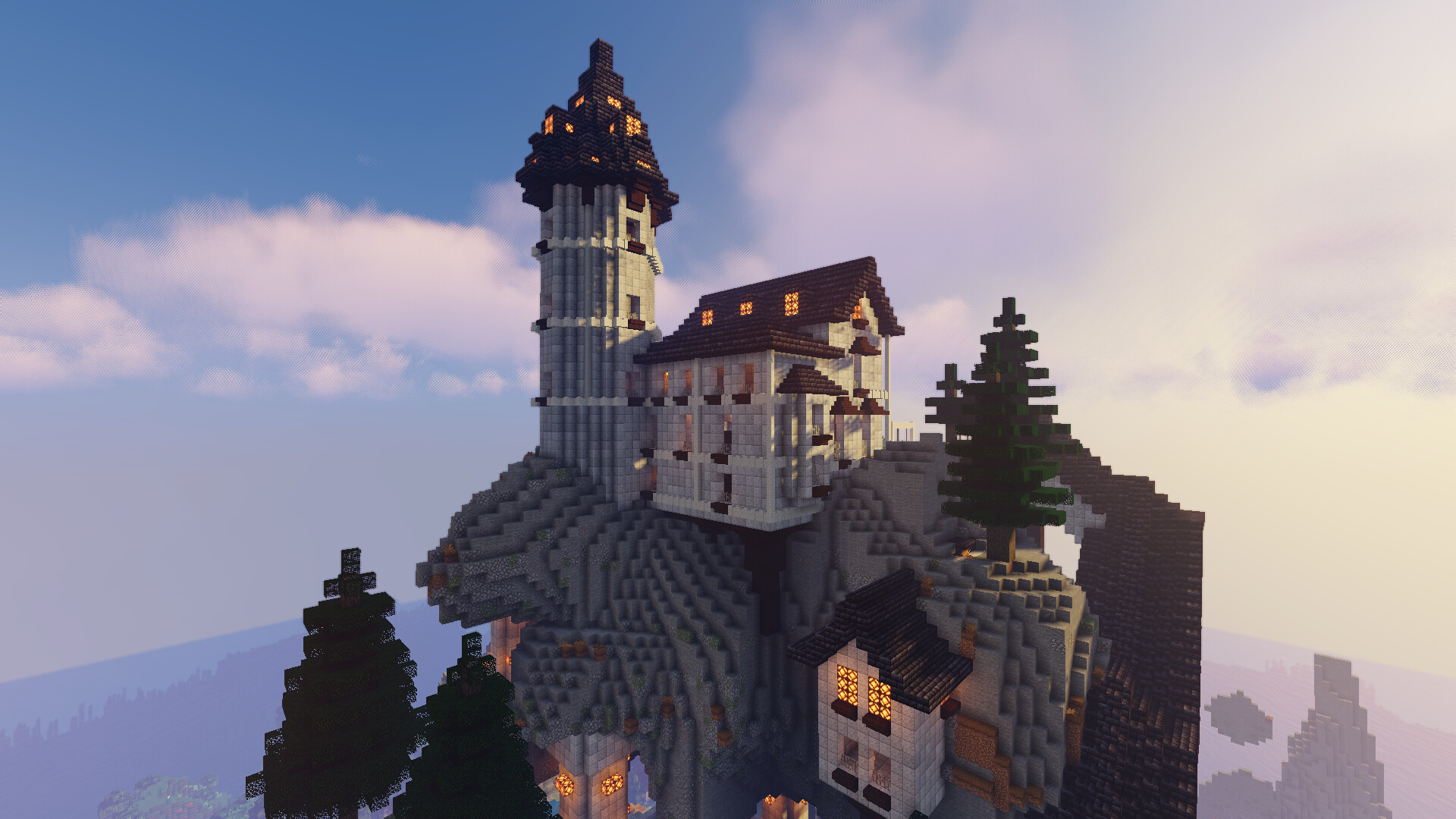 OPAL's Mountaintop Castle Minecraft Map