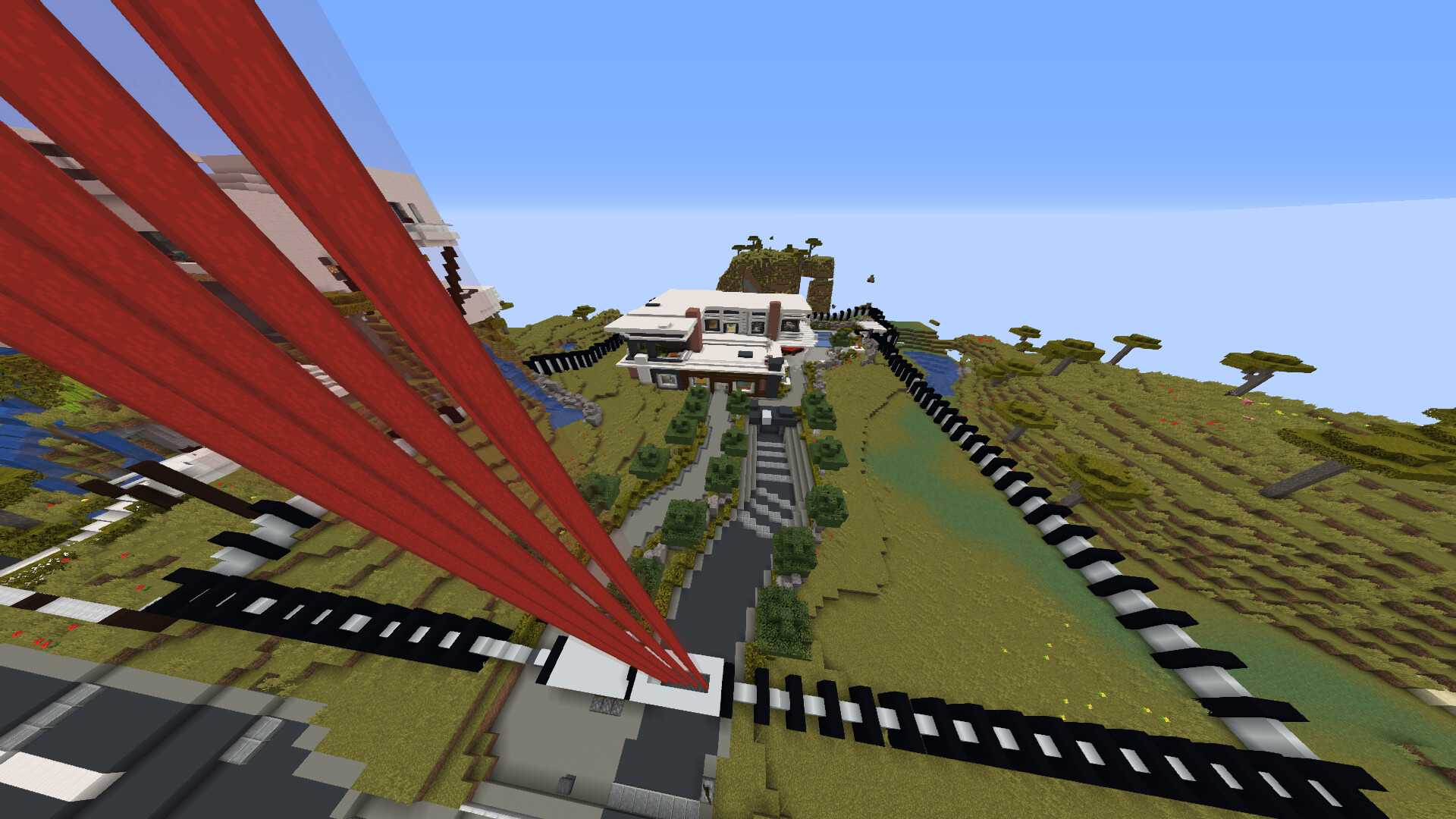 Modern redstone mansions, ship, hotel and more Minecraft Map