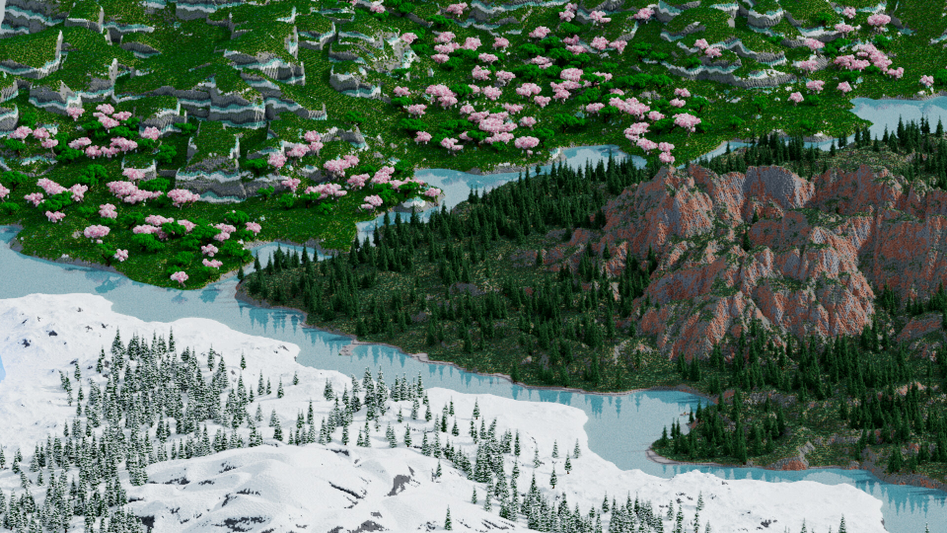 Ohall - 1.17 - multibiome - 3k x 3k Minecraft Map