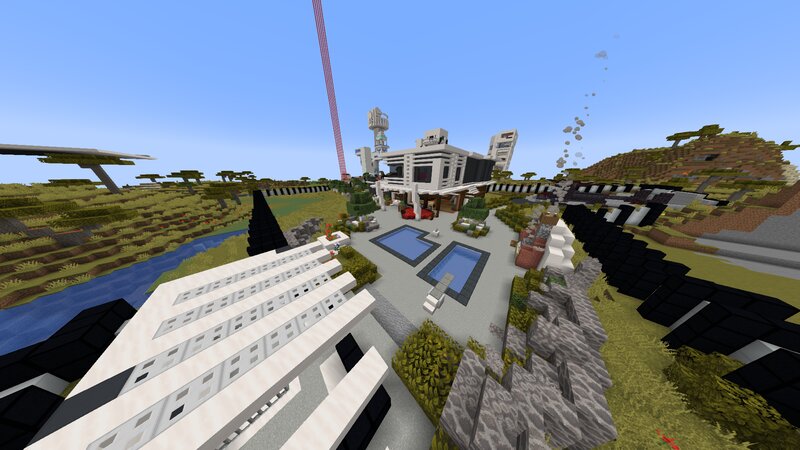 Modern redstone mansions, ship, hotel and more Minecraft Map